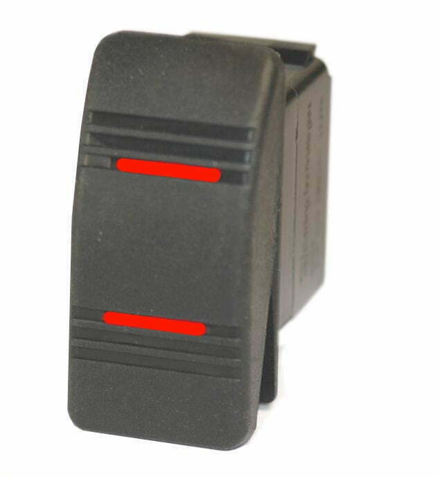 CONTURA III ROCKER SWITCH / ON-OFF-ON / TWO RED LENS - Dan's ...